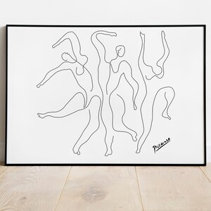 Picasso Dancer Line Drawing Print, Pablo Picasso Poster Picasso Dance ...