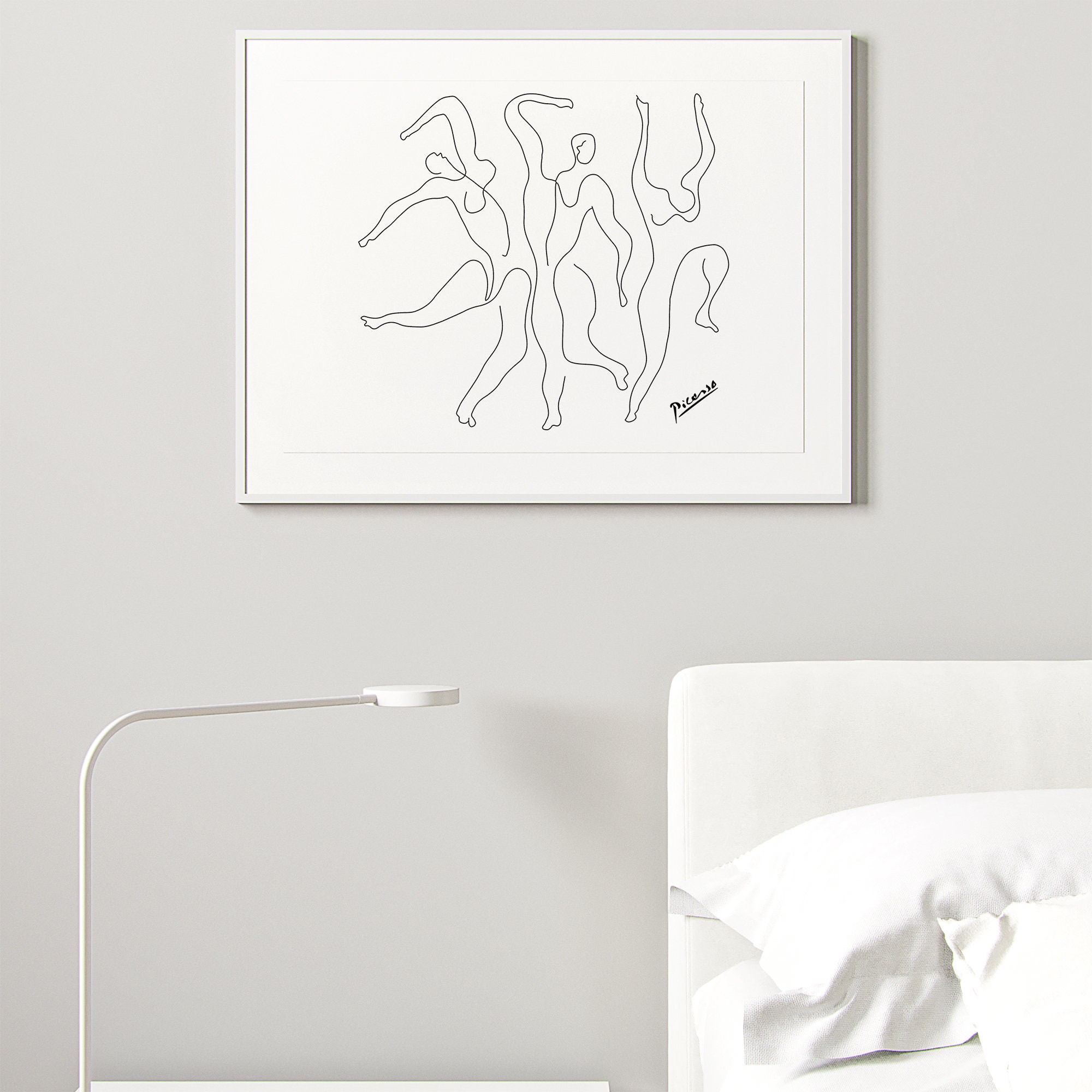 Picasso Dancer Line Drawing Print Pablo Picasso Poster - Etsy