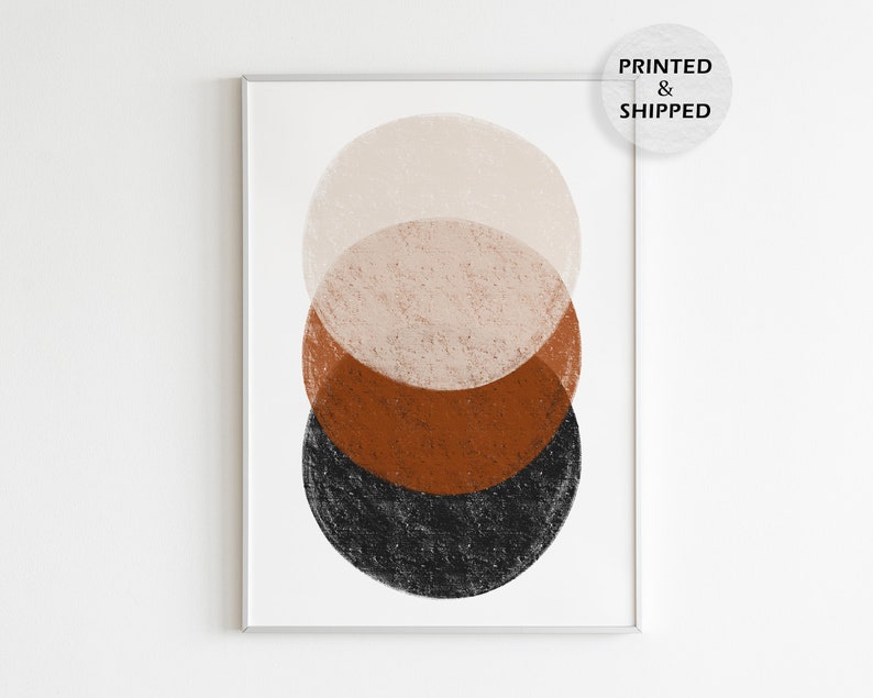 Minimalist Circle Print: Abstract Geometric Shapes Poster - Etsy