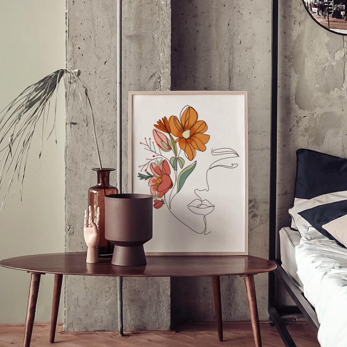 Abstract Woman One Line Art Minimalist Drawing Woman Poster | Etsy