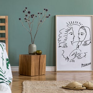 Pablo Picasso Friendship Wall Art Poster, Picasso Womans Face Art ...