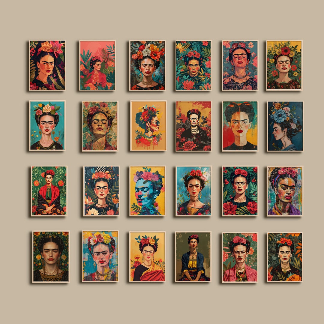 Frida Kahlo BUNDLE Set Printable, Frida Kahlo Gallery Wall Set Art ...