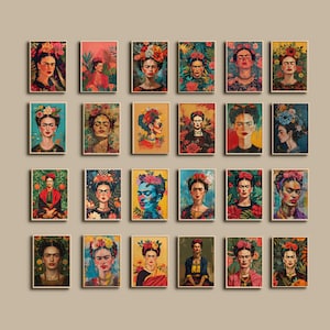 Frida Kahlo BUNDLE Set Printable, Frida Kahlo Gallery Wall Set Art ...
