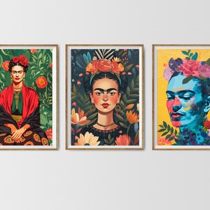 Frida Kahlo BUNDLE Set Printable, Frida Kahlo Gallery Wall Set Art ...