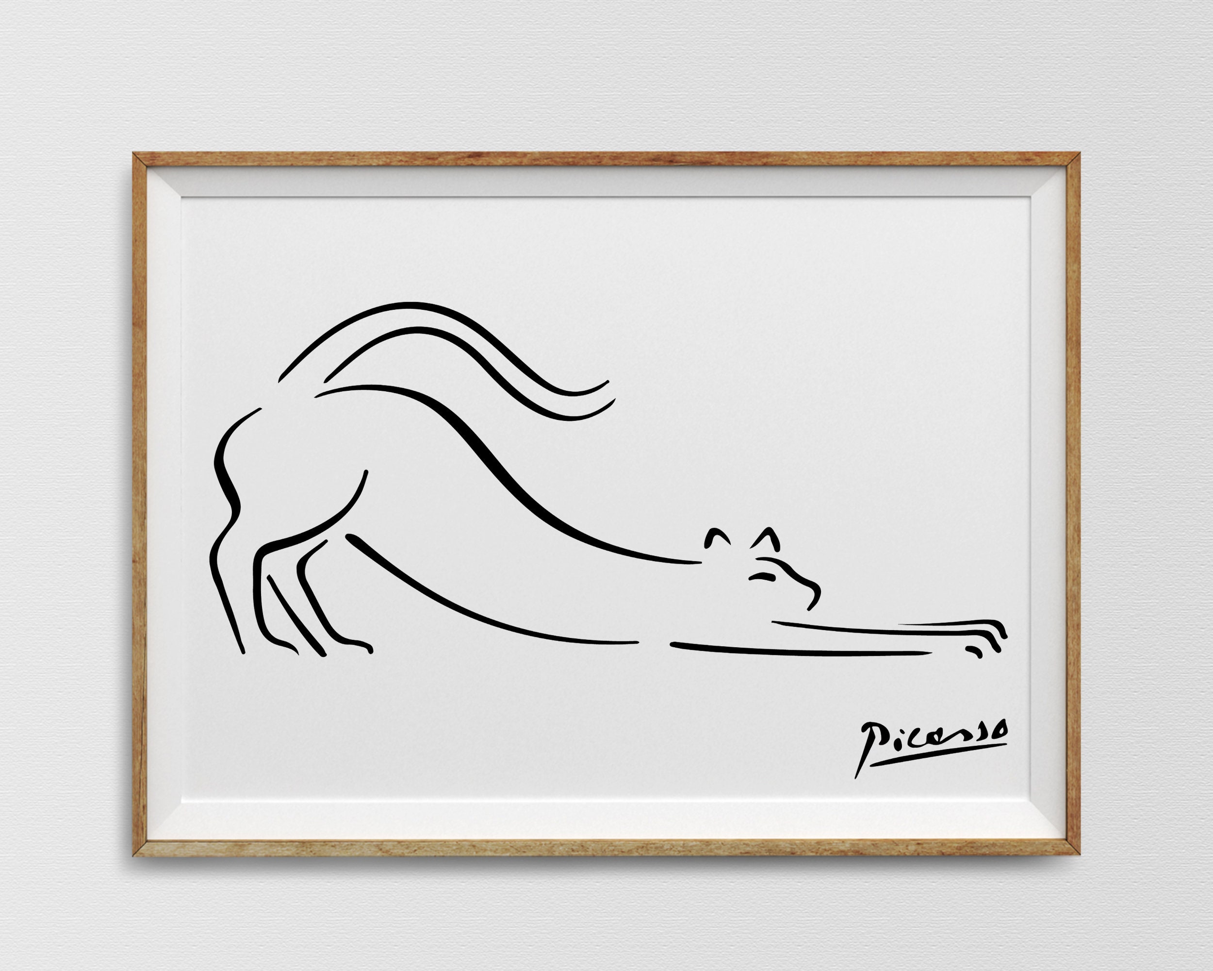 Picasso Cat Wall Art Picasso Animal Print Pablo Picasso - Etsy