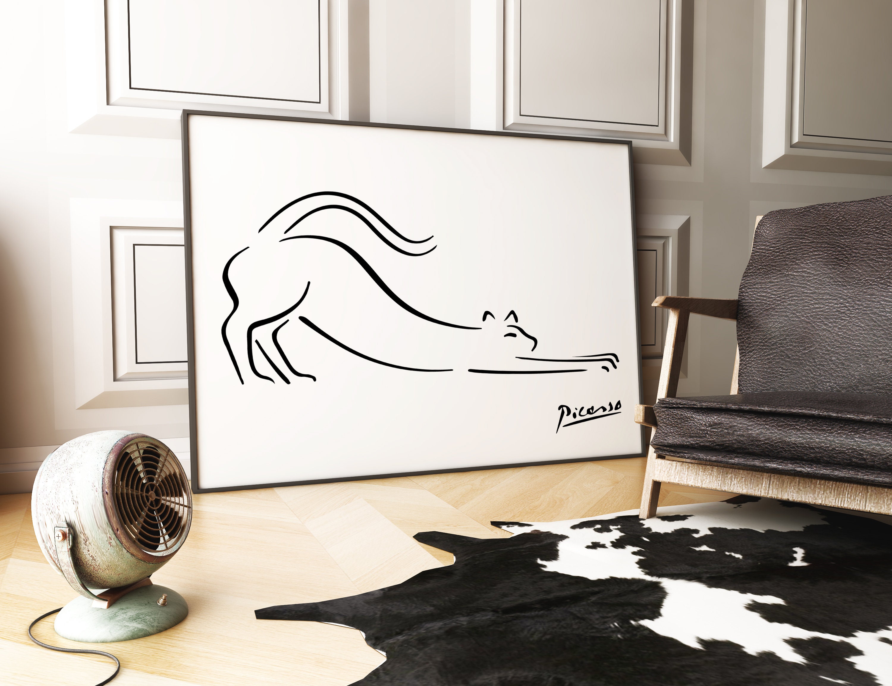 Picasso Cat Wall Art Picasso Animal Print Pablo Picasso | Etsy
