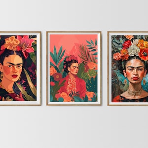 Frida Kahlo BUNDLE Set Printable, Frida Kahlo Gallery Wall Set Art ...
