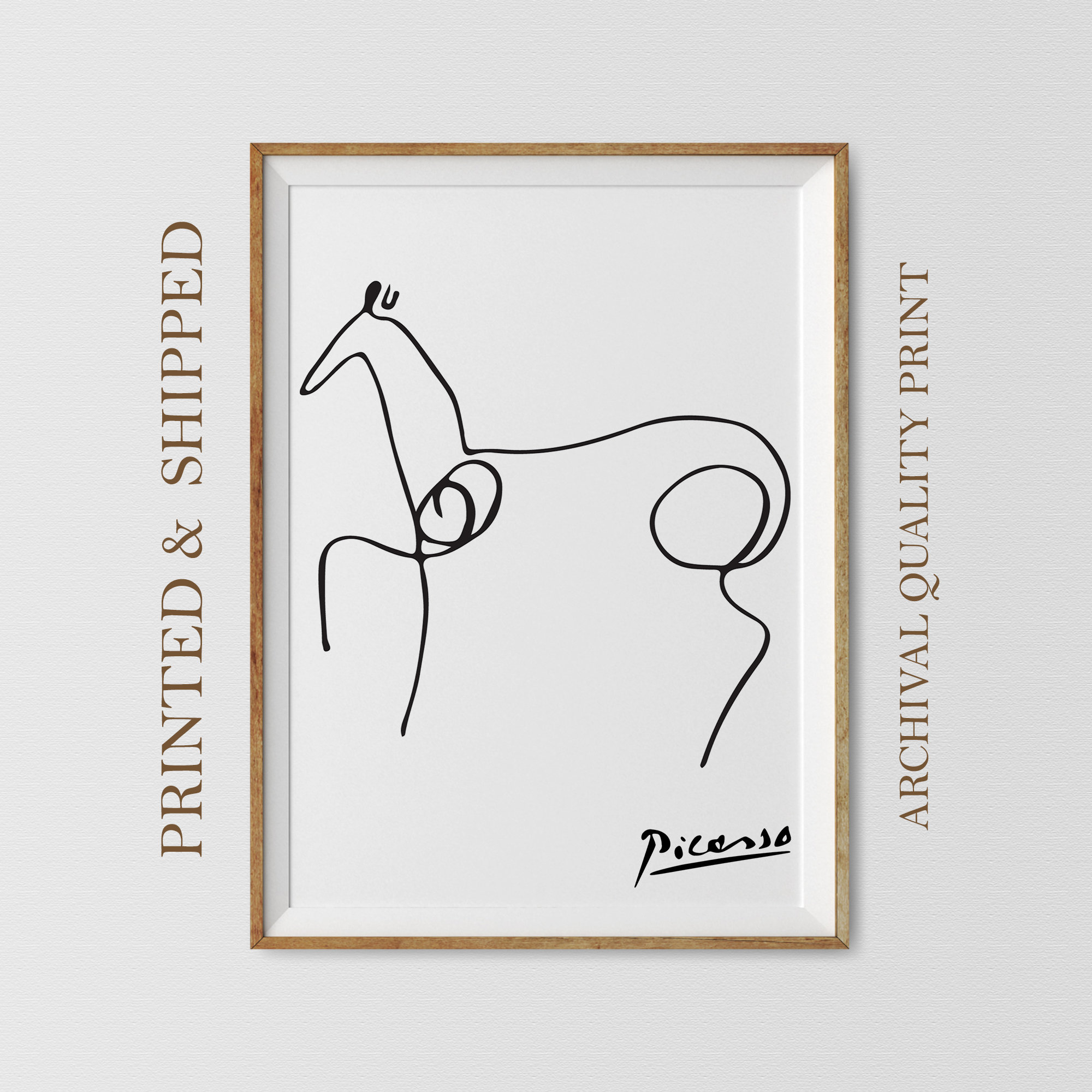 Pablo Picasso Horse Print Picasso One Line Drawing Print - Etsy