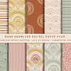 Seamless Boho Digital Paper Pack, Boho Print, Boho Decor Print, Boho ...