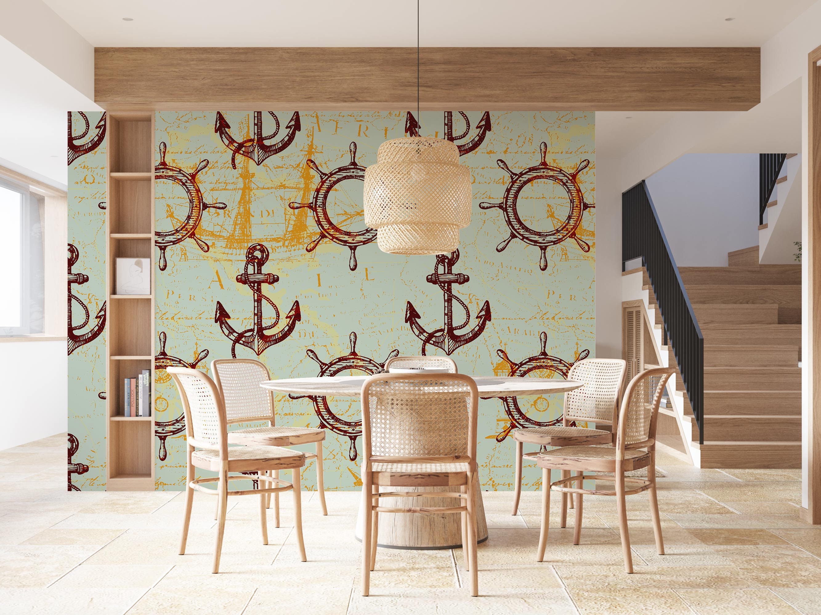 Nautical Vintage Digital Paper Pack, Nautical Print, Antique, Anchors ...