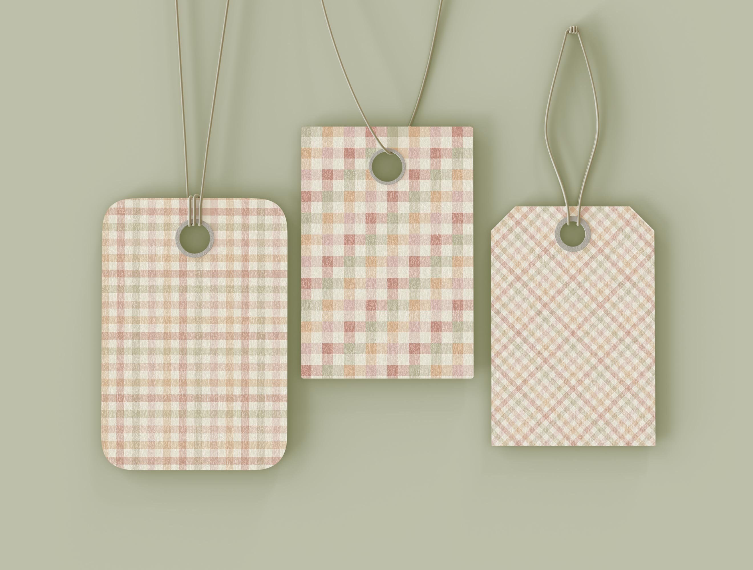 Boho Plaids Digital Paper Pack, Spring, Summer Plaids Digital ...