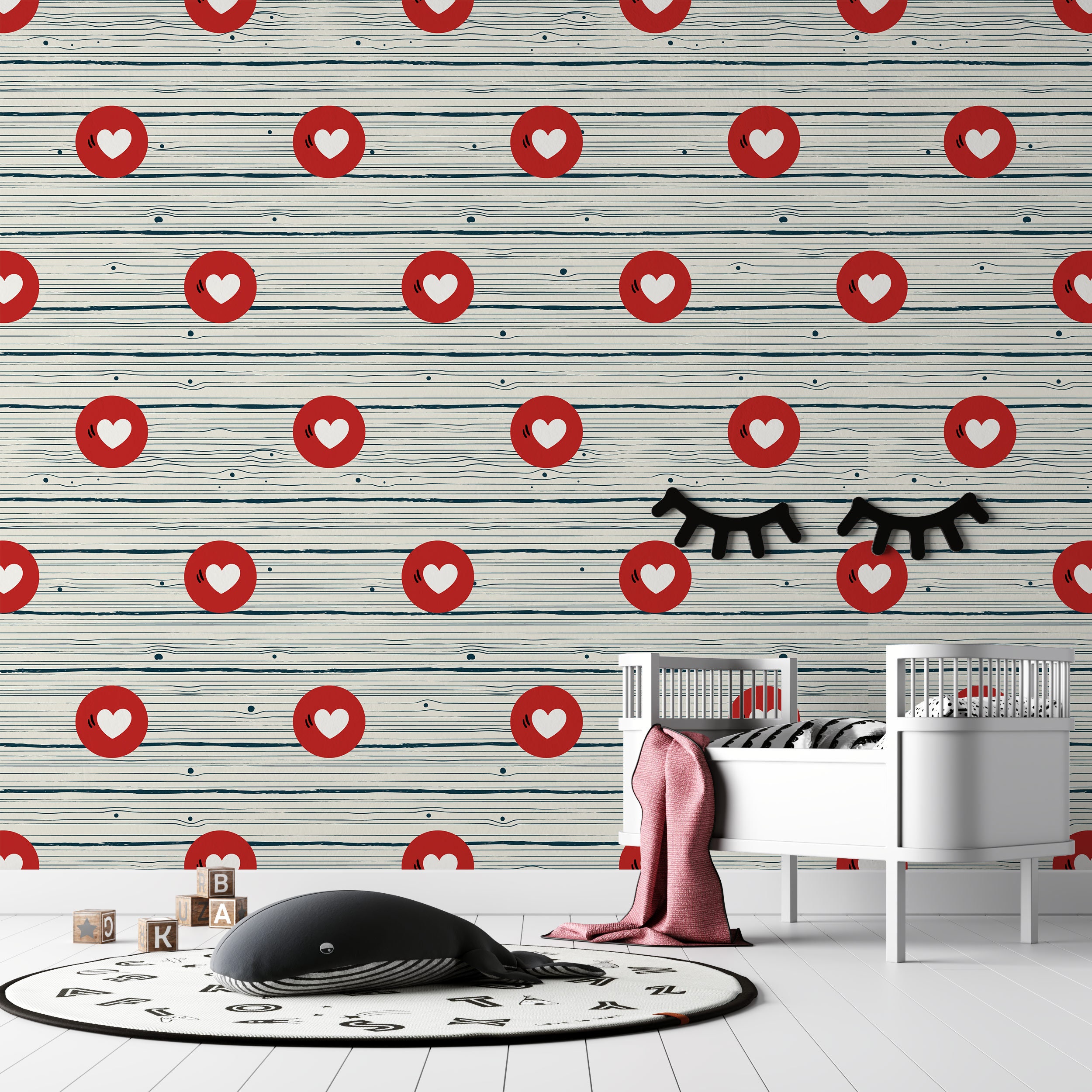 10 Valentine Hearts Seamless Digital Paper Pack, Scrapbook Paper, Heart ...