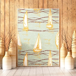 Vintage Nautical Digital Paper Pack: Seamless Sailor Patterns (digital ...