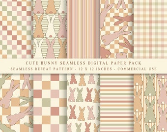 10 Easter Seamless Digital Papers, Easter Backgrounds, Commercial Use ...