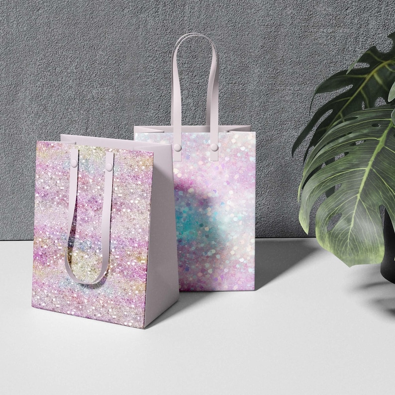 30 Holographic Rainbow Seamless Iridescent Glitter Digital Paper Pack ...