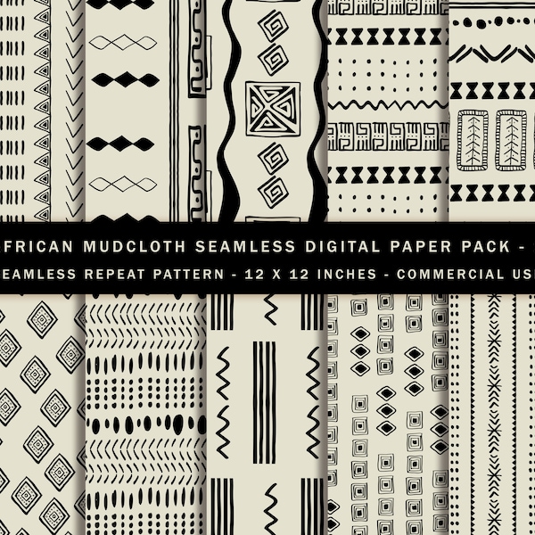 Mud Cloth Stencil - Etsy