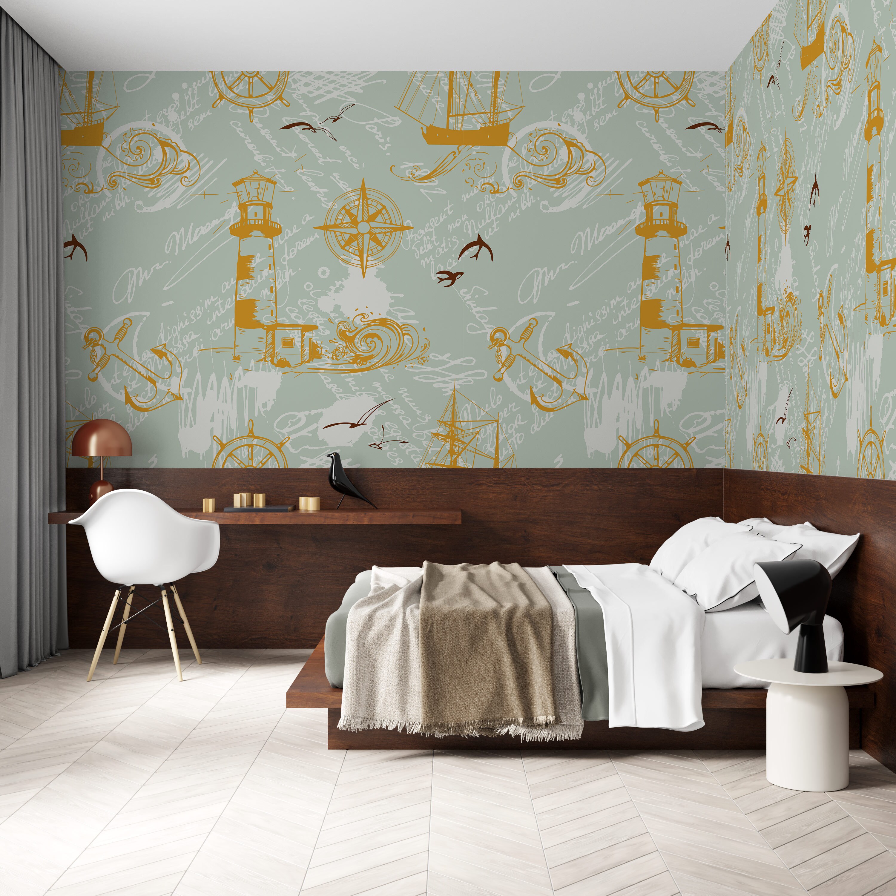 Nautical Vintage Digital Paper Pack, Nautical Print, Antique, Anchors ...