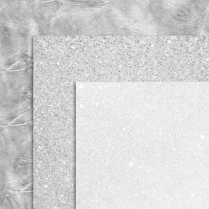 White Glitter Digital Paper Pack: Snow Texture Backgrounds (digital ...