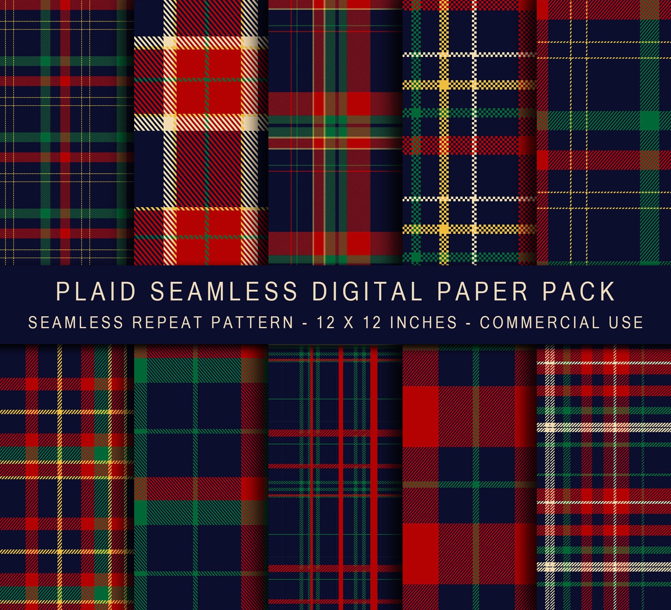 Red And Blue Plaid Pattern