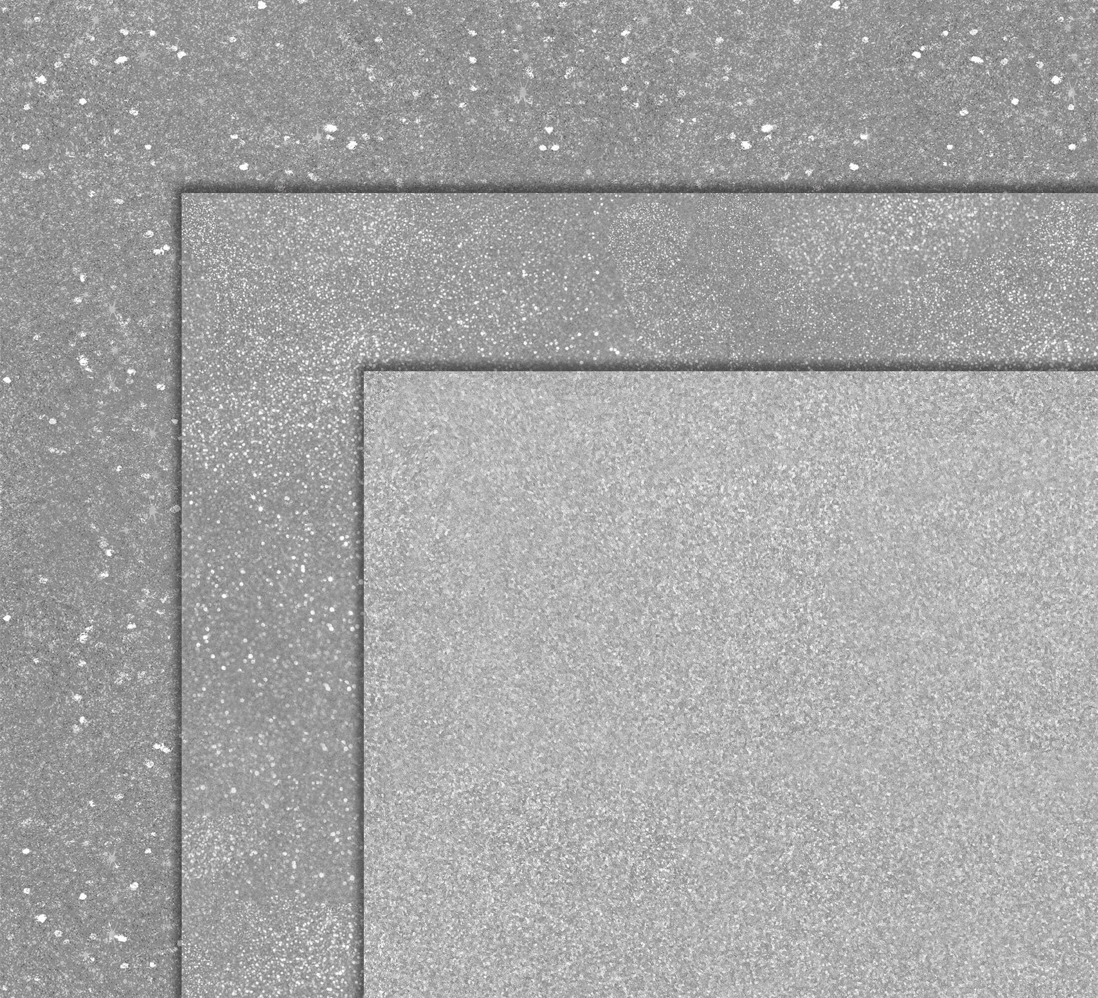 Luxury Silver Glitter Digital Paper Pack, Background Texture, Silver ...