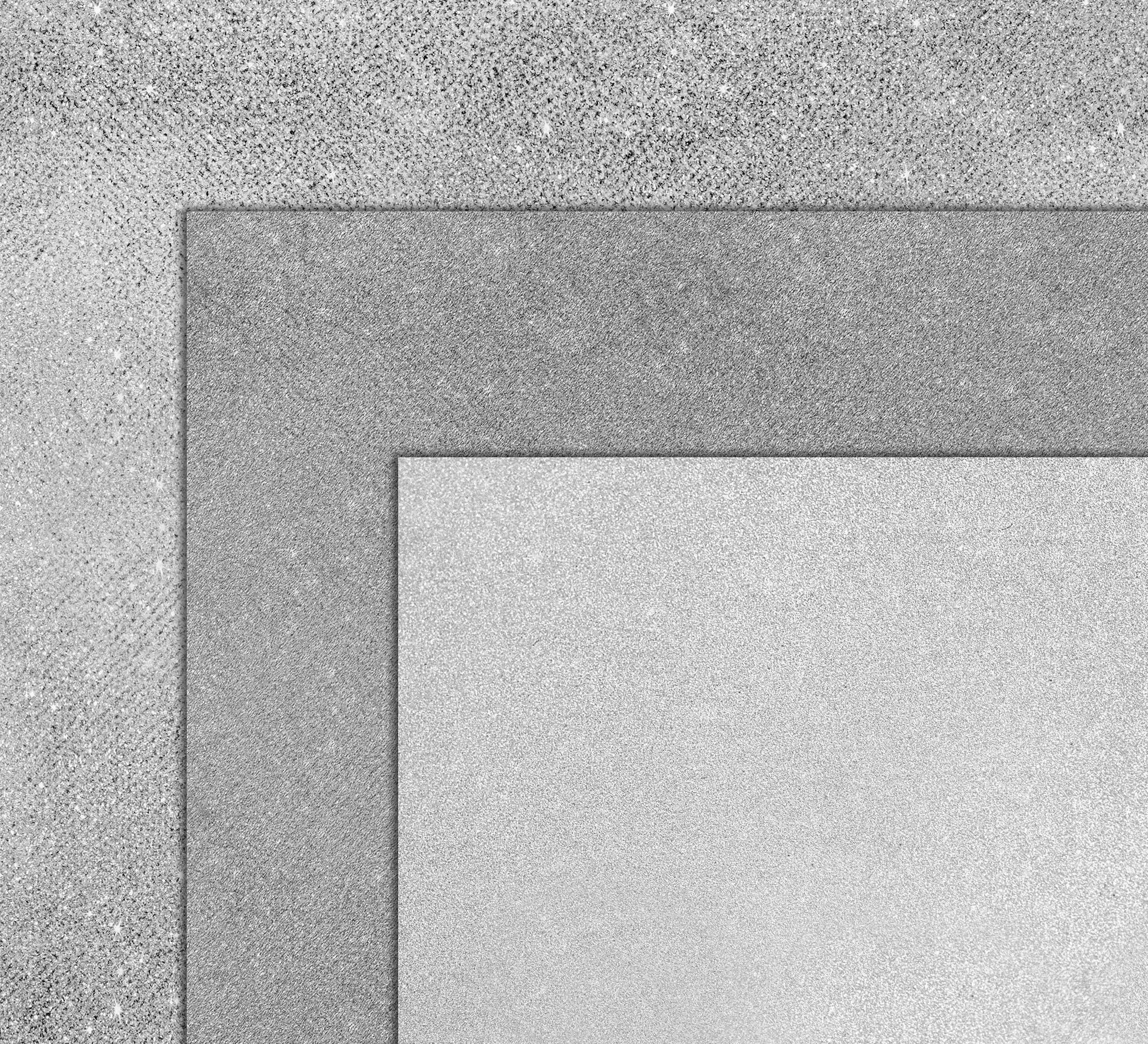 Luxury Silver Glitter Digital Paper Pack, Background Texture, Silver ...