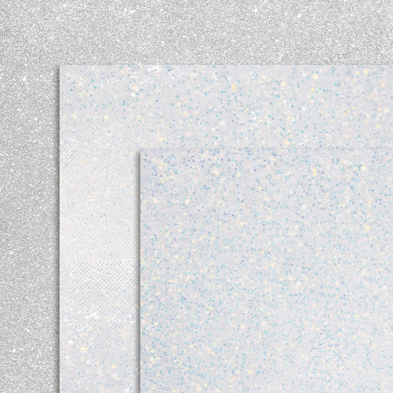 White Glitter Digital Paper Pack: Snow Texture Backgrounds (digital ...