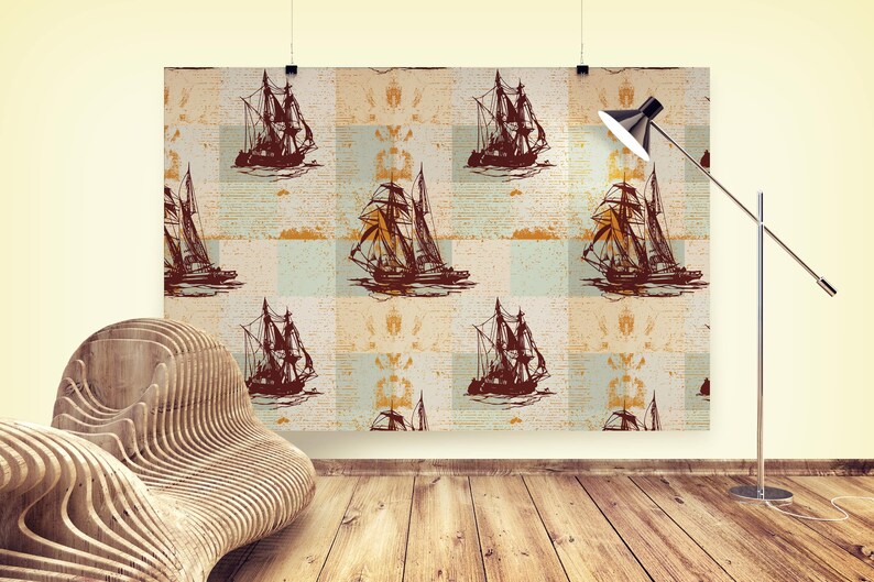 Nautical Vintage Digital Paper Pack, Nautical Print, Antique, Anchors ...