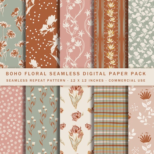 Boho Digital Paper Butterfly Patterns Rainbow Seamless Pattern - Etsy