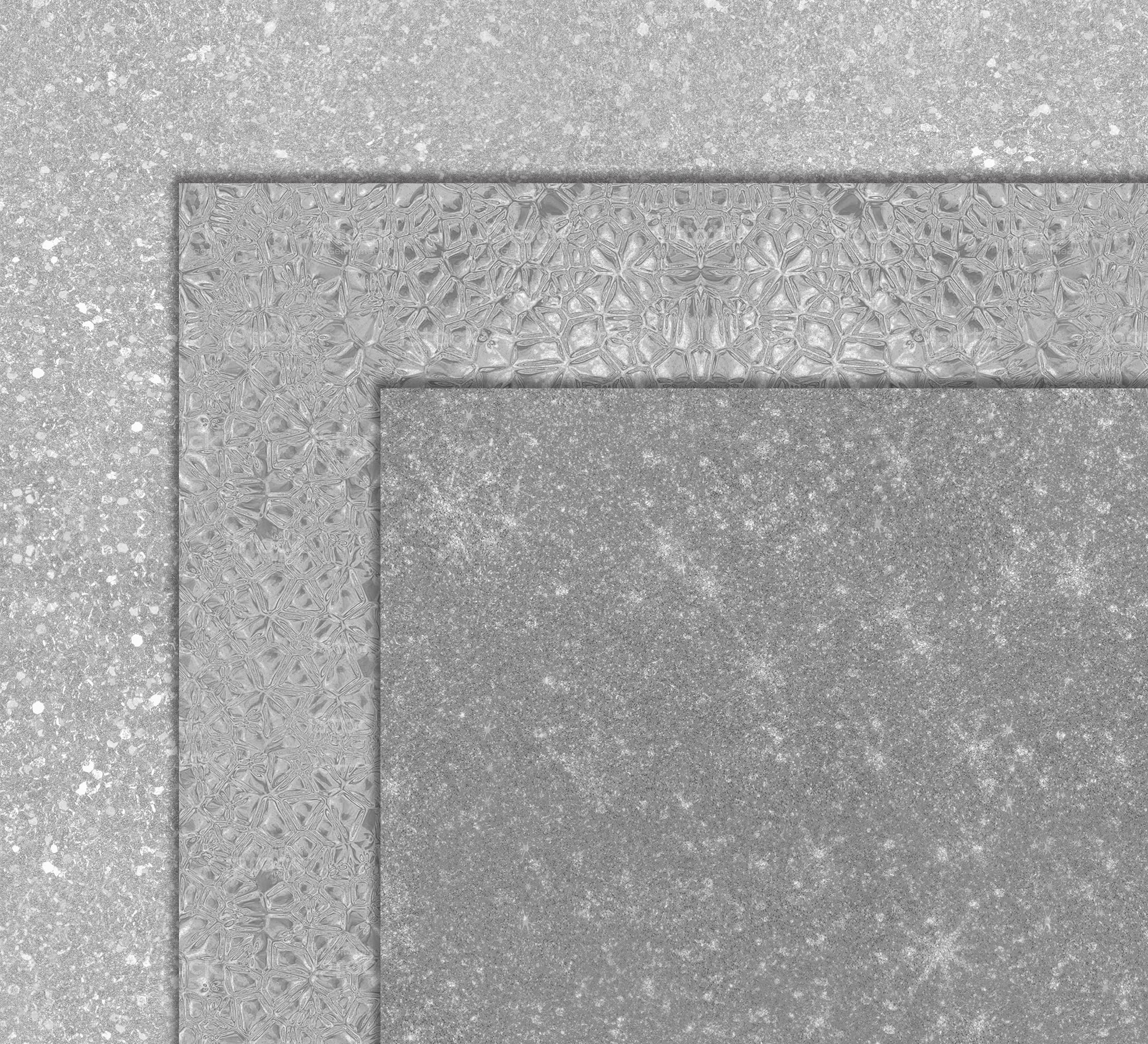 Luxury Silver Glitter Digital Paper Pack, Background Texture, Silver ...