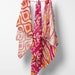Ikat Seamless Digital Paper Pack, Hot Pink Orange Tribal Patterns ...