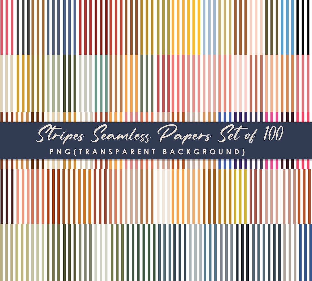 Stripes Digital Paper Pack Instant Download Scrapbook Paper, Stripes ...