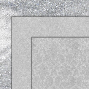 Luxury Silver Glitter Digital Paper Pack, Background Texture, Silver ...
