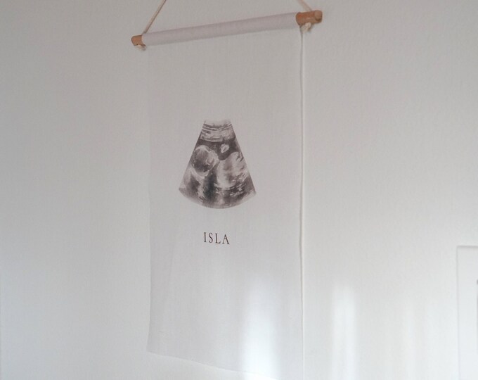 Nursery Decor, Custom Baby Ultrasound Sign, Ultrasound Nursery Wall Art ...