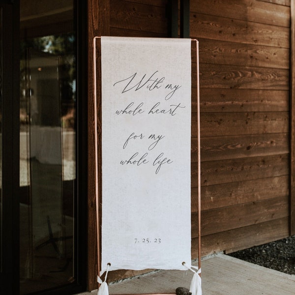 Fabric Wedding Sign - Etsy
