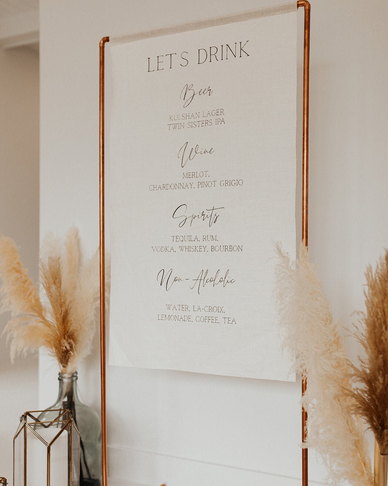 Custom Wedding Bar Menu Personalized Menu Sign Wedding Bar - Etsy