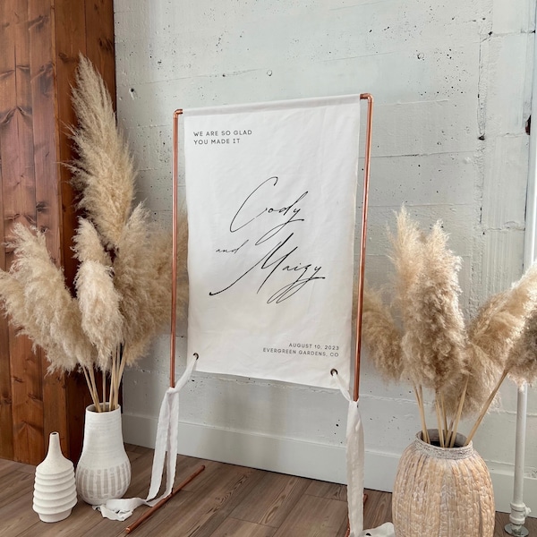 Linen Welcome Sign - Etsy