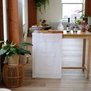 Custom Linen Bar Sign, Wedding Bar Menu, Bar Sign, Signature Cocktails ...