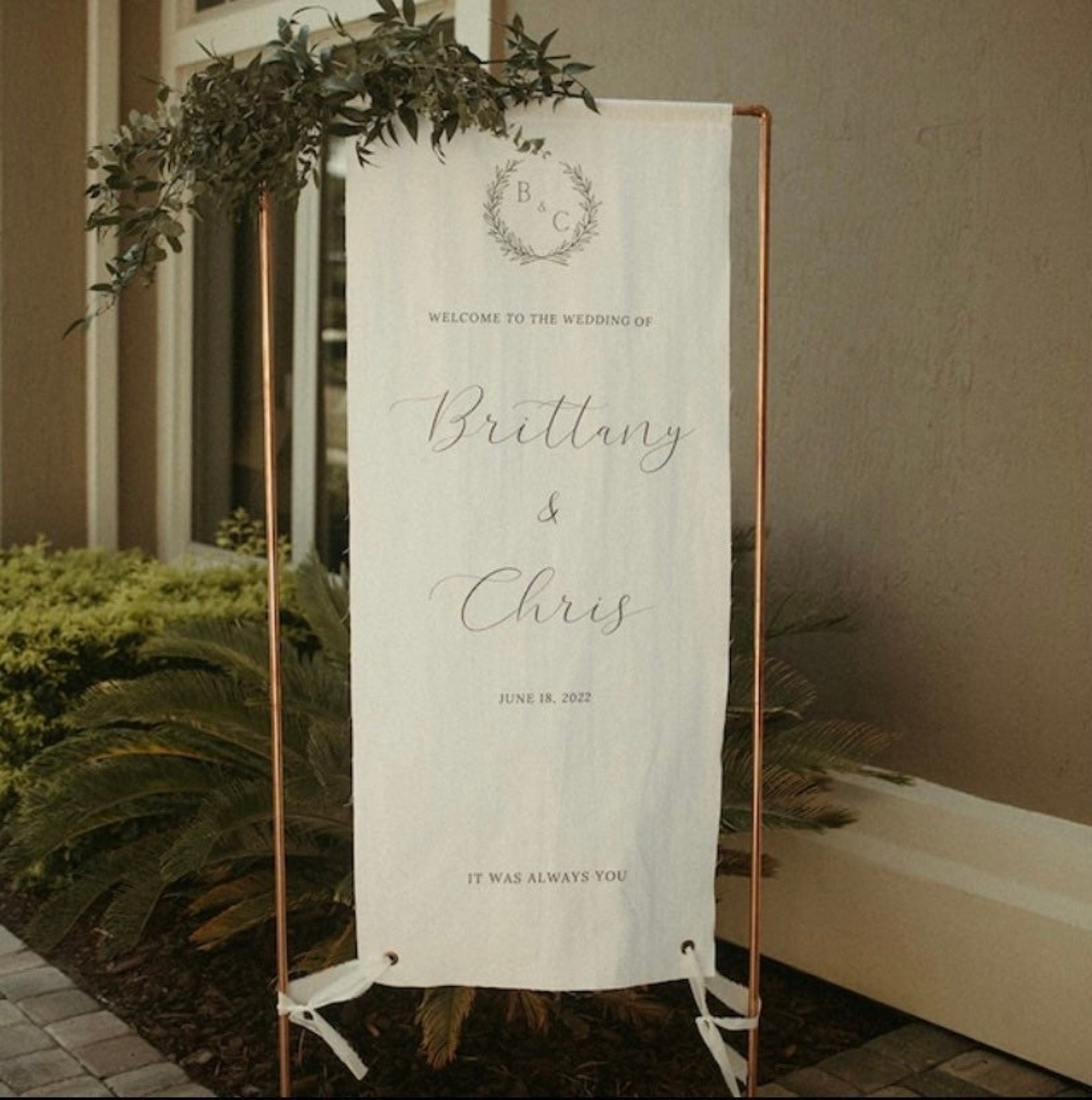 Wedding Welcome Sign Wedding Welcome Sign Fabric Sign - Etsy