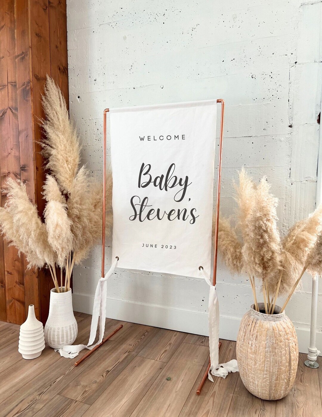 Baby Shower Sign, Fabric Baby Shower Sign, Hello Baby Sign, Baby Shower ...