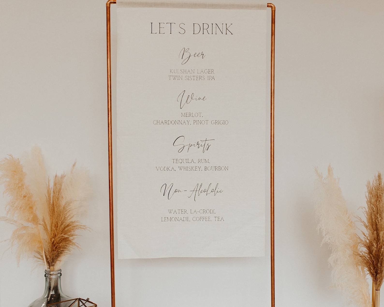 Custom Wedding Bar Menu Personalized Menu Sign Wedding Bar - Etsy