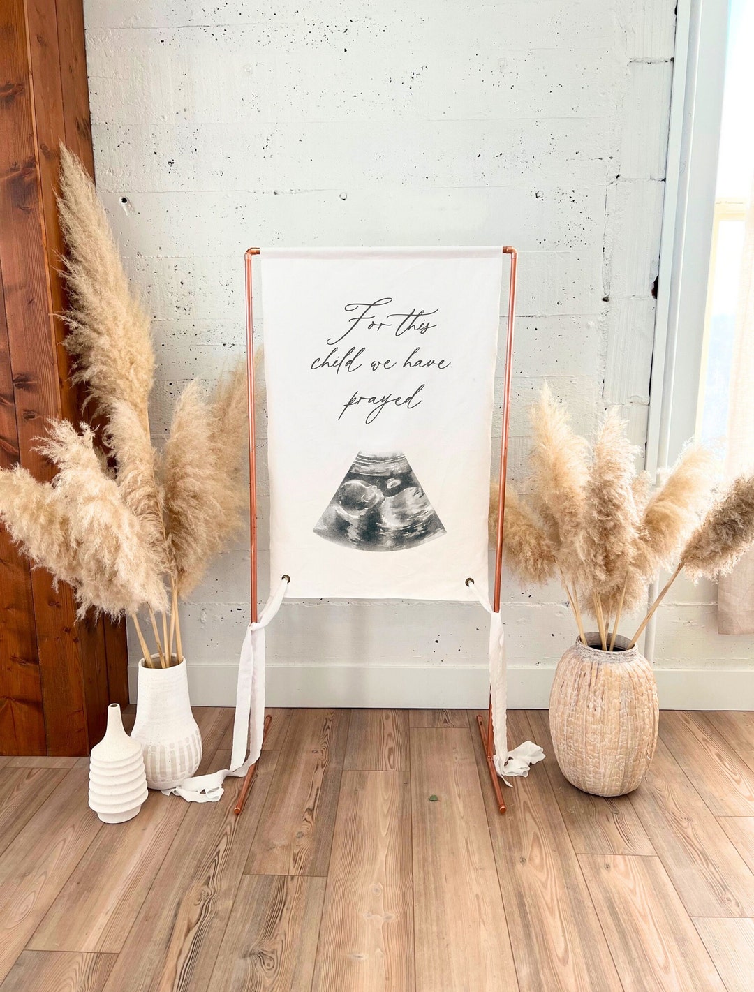 Ultrasound Baby Shower Sign, Fabric Baby Shower Sign, Hello Baby Sign ...