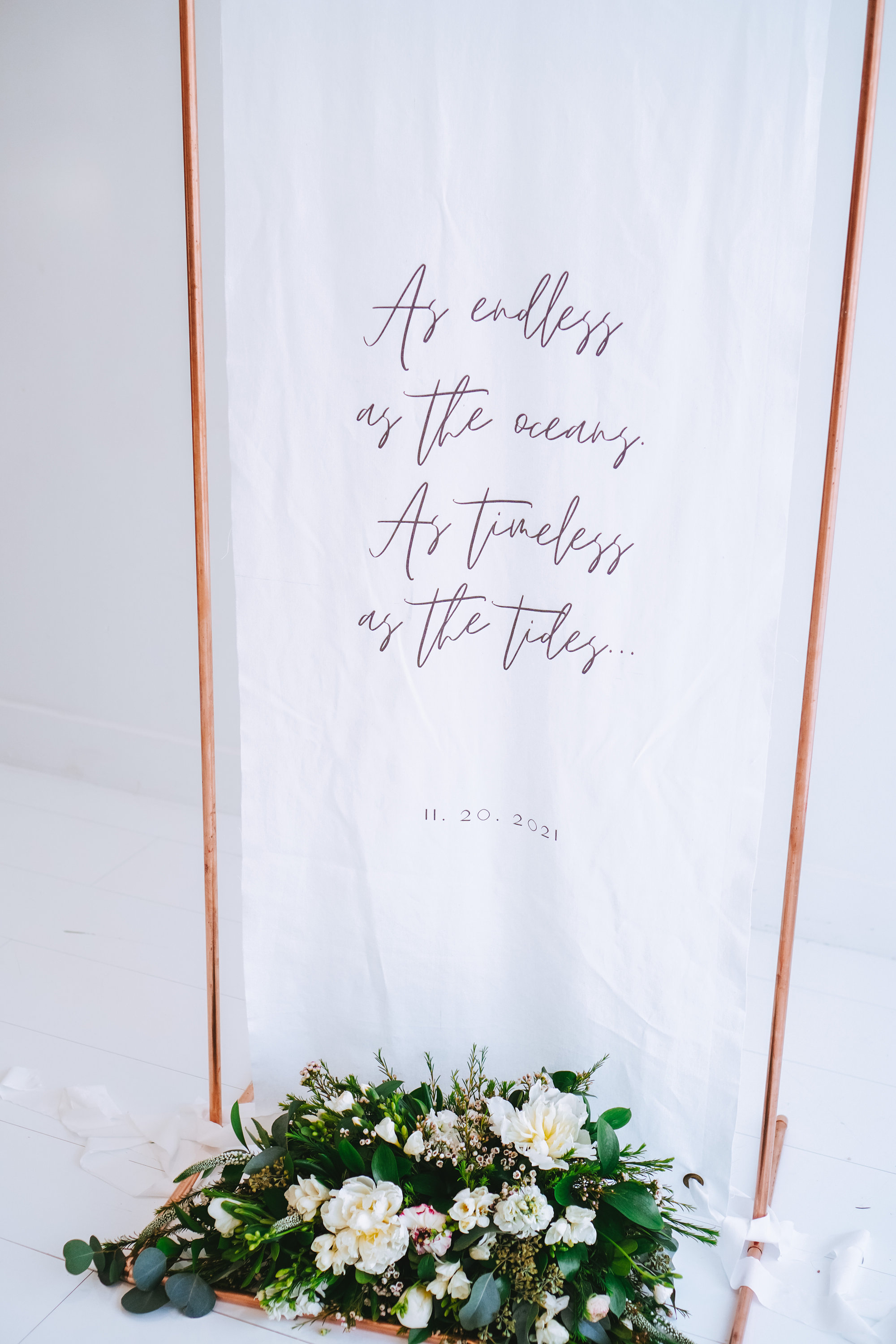 Minimalist Wedding Welcome Sign Linen Wedding Sign Copper - Etsy