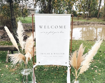 Linen Welcome Sign - Etsy