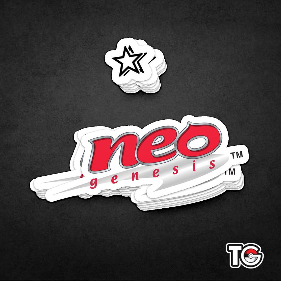Pokemon Neo Genesis Sticker/binder Label - Etsy