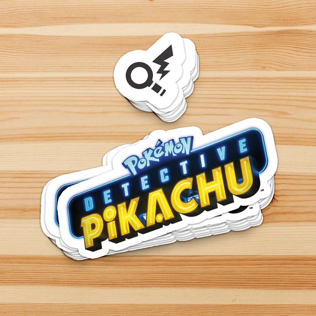 Pokemon Detective Pikachu Sticker/binder Label - Etsy