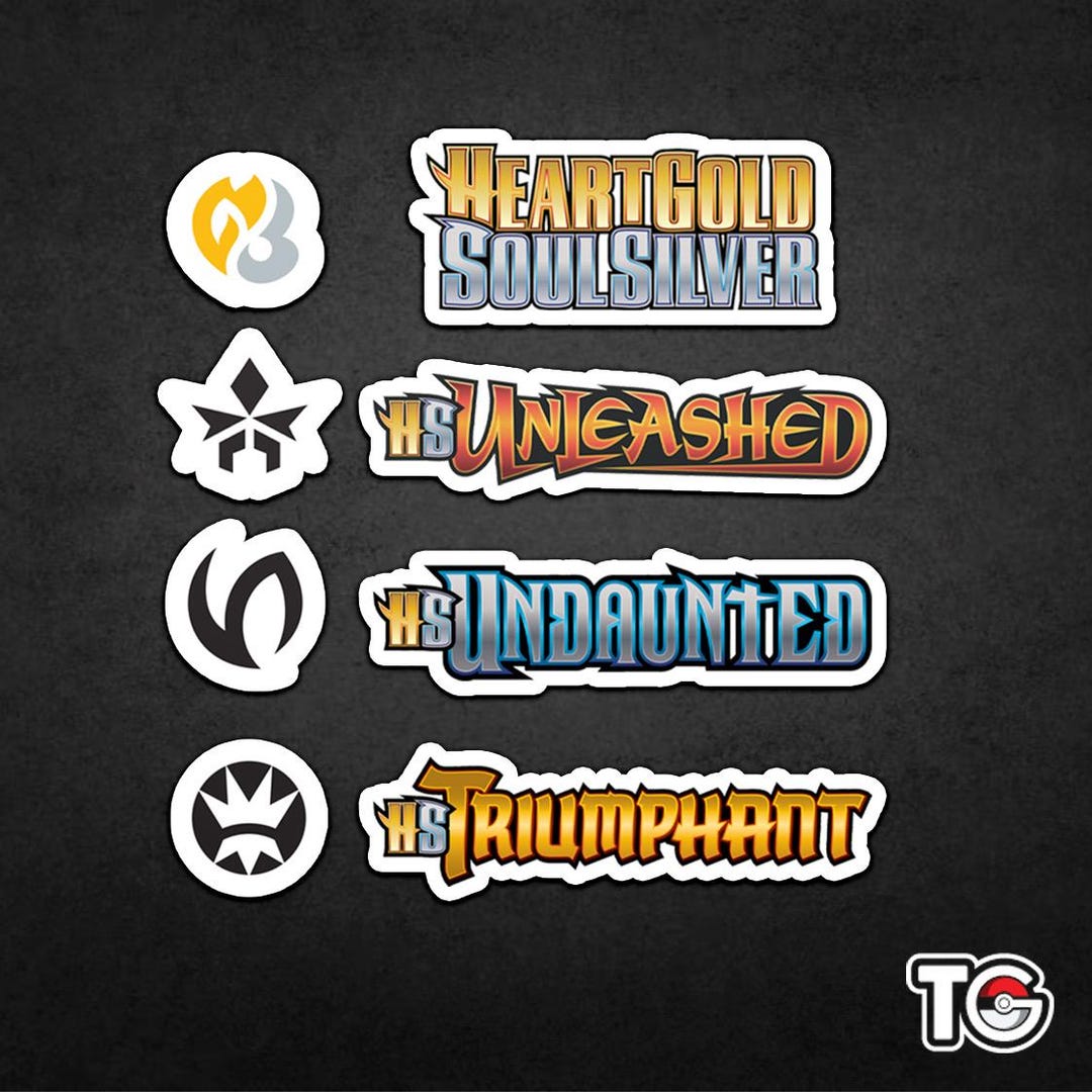 Pokemon Heartgold Soulsilver Sticker/binder Label Set - Etsy