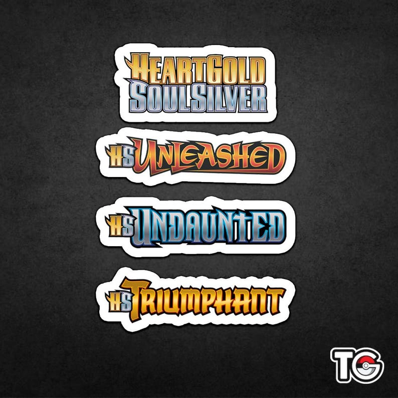 Pokemon Heartgold Soulsilver Sticker/binder Label Set - Etsy