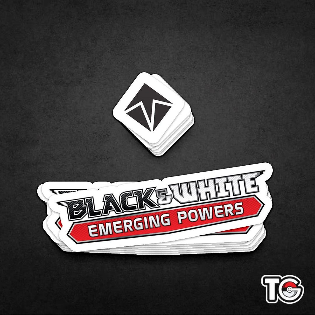 Pokemon Black & White Emerging Powers Sticker/binder Label - Etsy