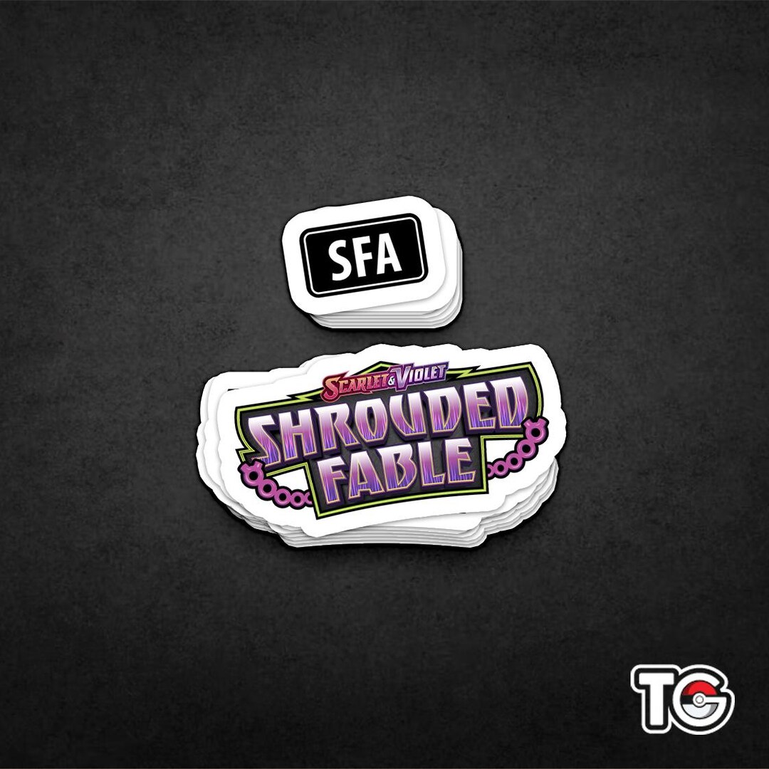 Pokemon Scarlet & Violet Shrouded Fable Sticker/binder Label - Etsy