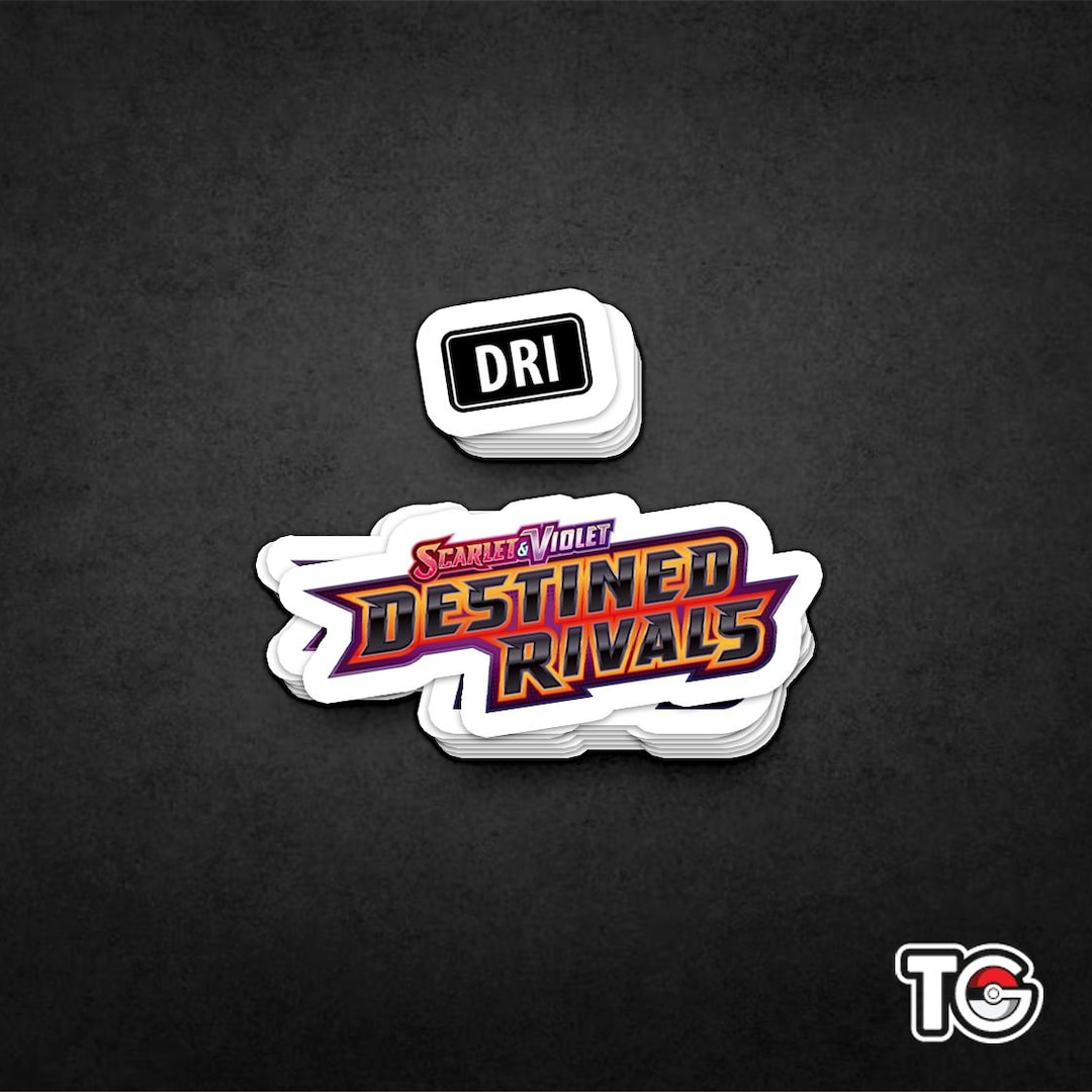 Pokemon Scarlet & Violet Destined Rivals Set Sticker/binder Label - Etsy